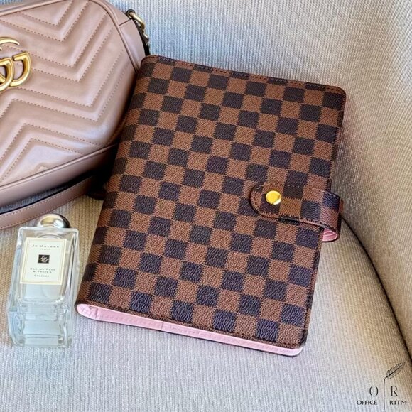 Office RITM | Office | Luxury Checkered A5 Agenda Binder Planner ...
